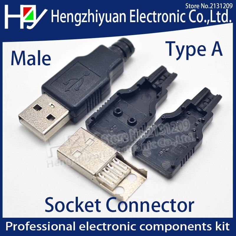 IMC Type A Male A Female 2.0 USB 4 Pin Plug Socket... – Vicedeal