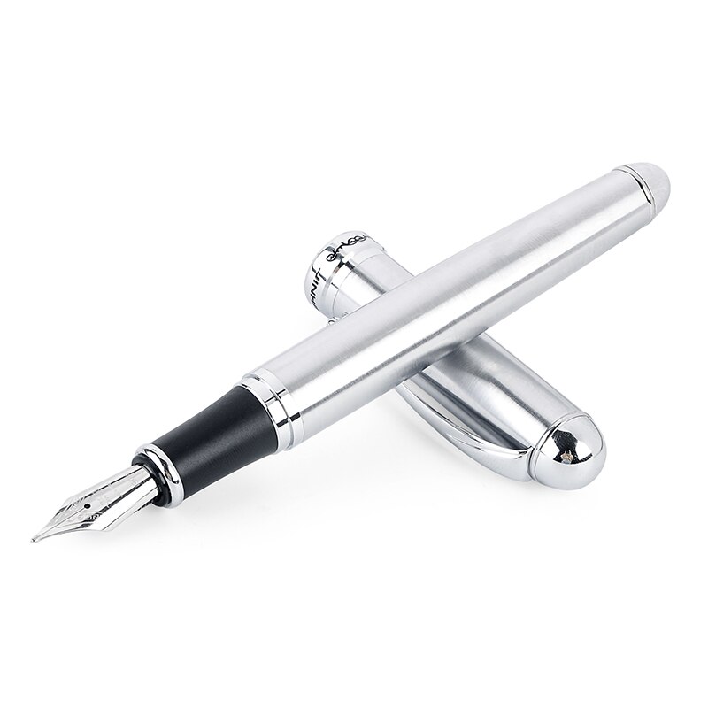 Luxury Brand Silver Stainless Steel Fountain Pen M... – Vicedeal