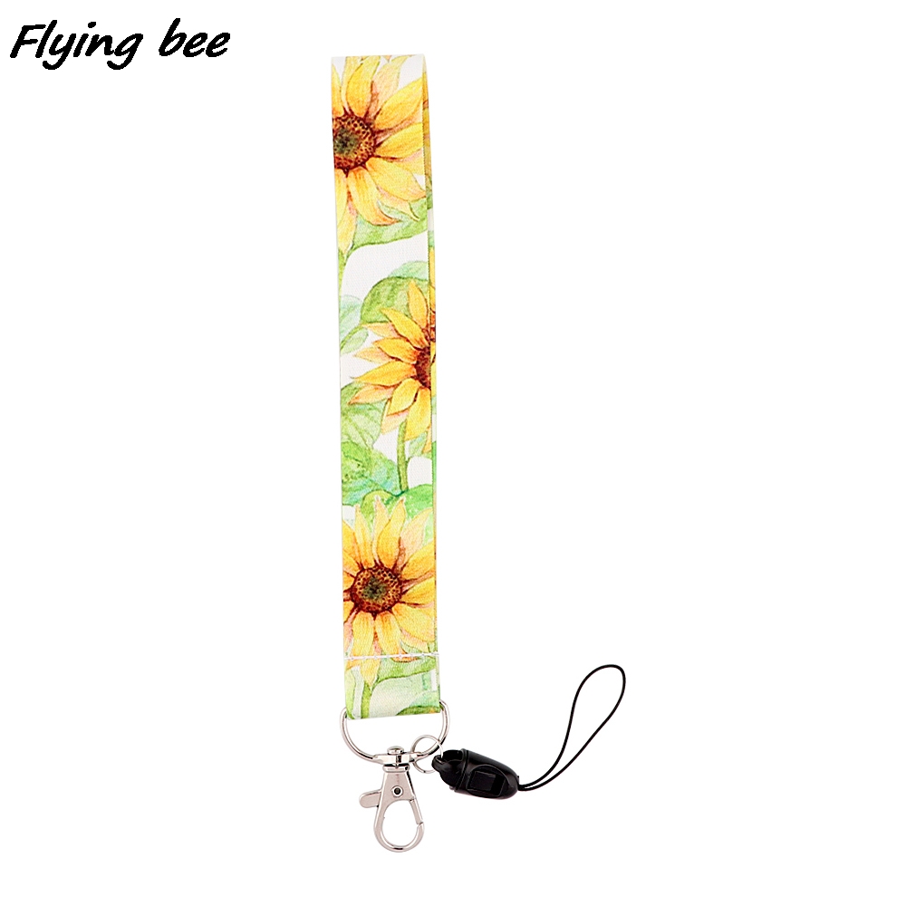 X1916 Sunflower Painting Art Key Chain Short Perso... – Vicedeal