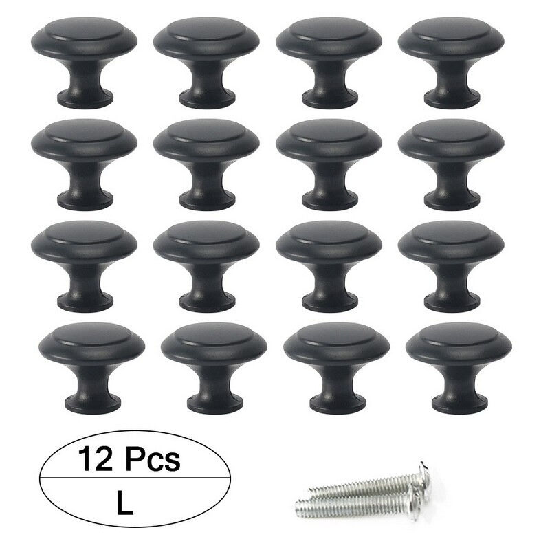 Cabinet Knobs Round Drawer Handles Pull with Screw... – Vicedeal