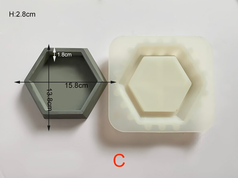 Hexagon zement ziegel silikon form hexagon hause d... – Vicedeal