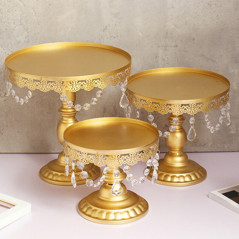 Round Metal Cake Holder Cake Stand Cupcake Dessert... – Grandado