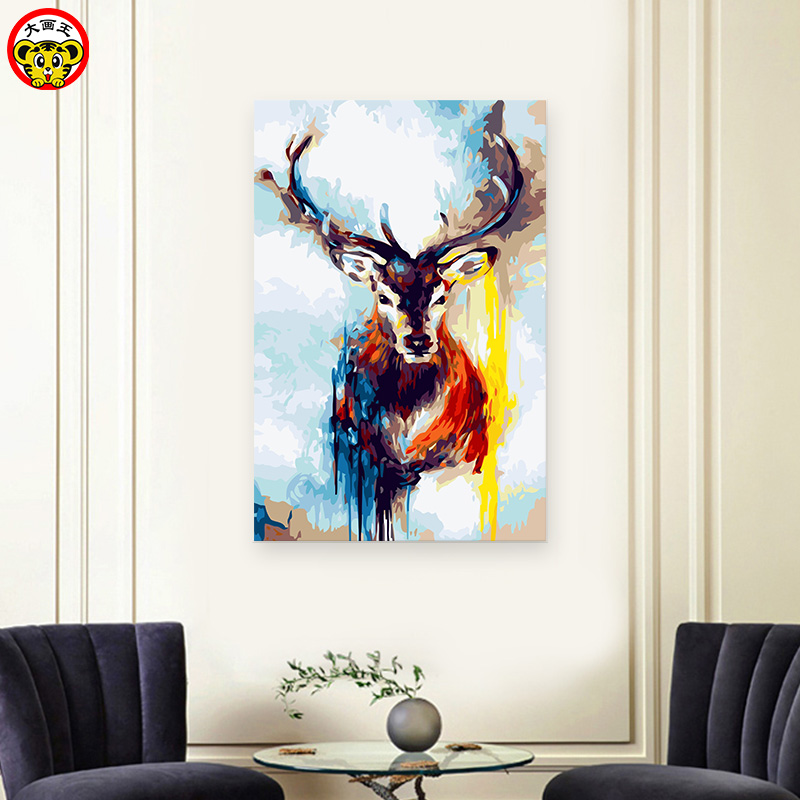 painting by numbers art paint by number Soul Deer ... – Vicedeal
