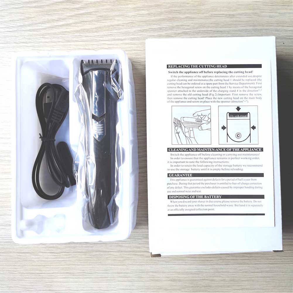 Mannen Tondeuse Set Elektrische Tondeuse Oplaadbar... – Vicedeal