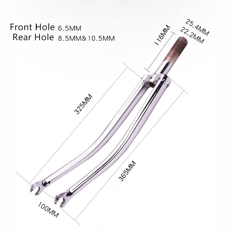 Threaded Front Fork 700C Electroplated Silver Grin... – Grandado