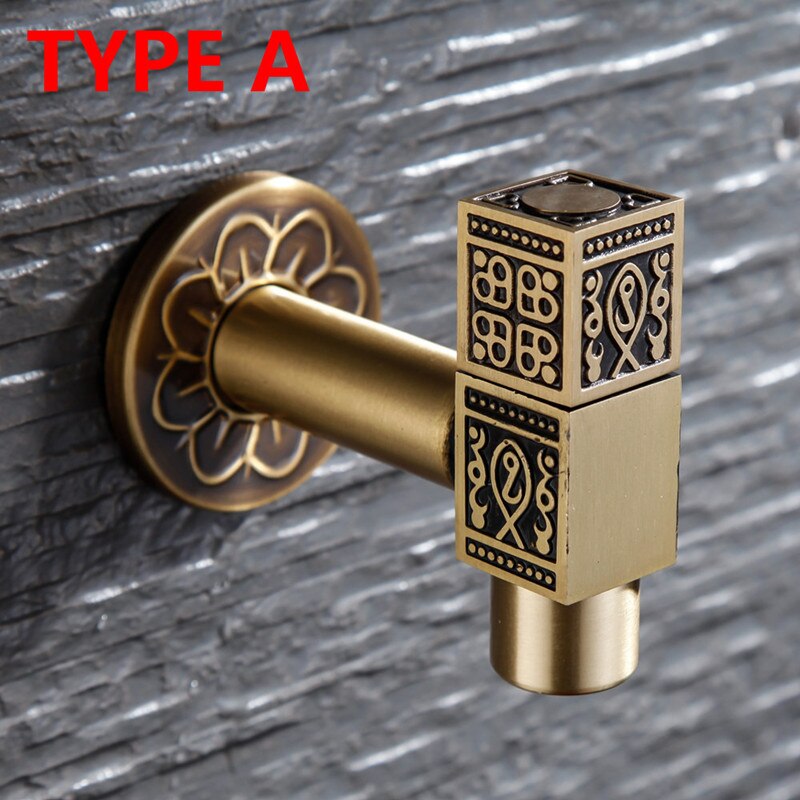 Badkamer kraan In-wall Vierkant Patroon messing an... – Grandado