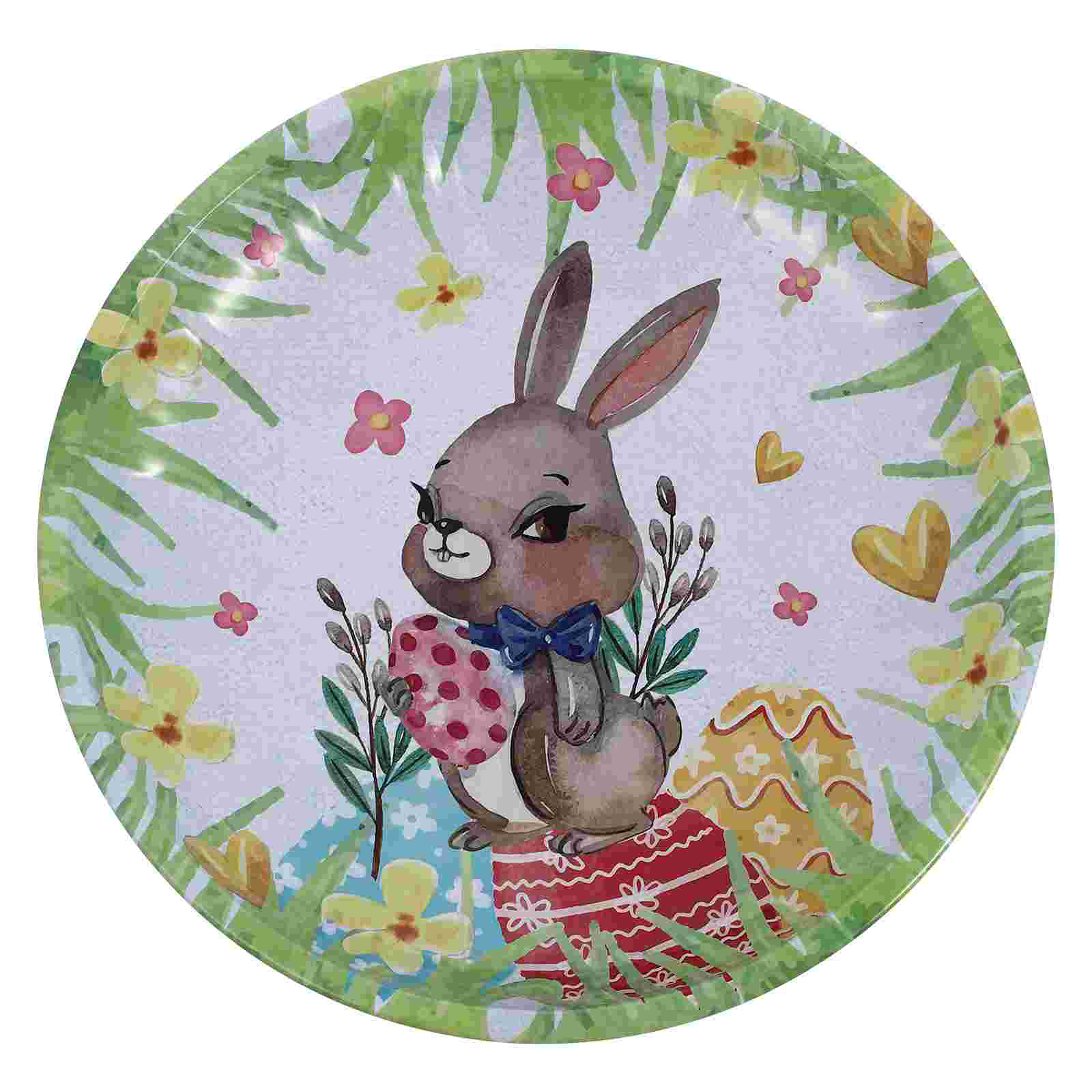 1 Pc Plate Easter Iron Plate Easter Bunny Fruit Pl... – Vicedeal