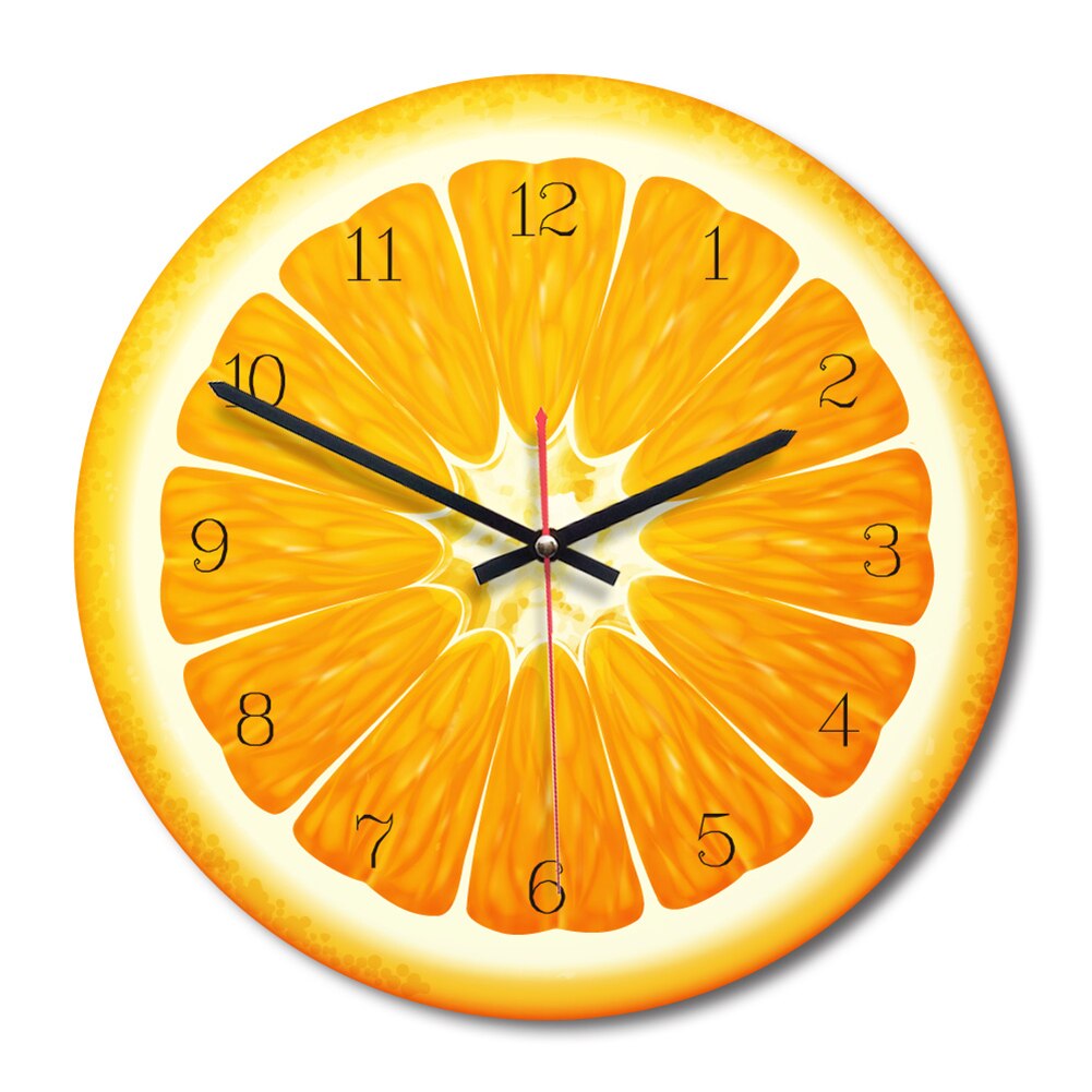 Fruit Wall Clock Lime Modern Kitchen Clock Watch H... – Grandado