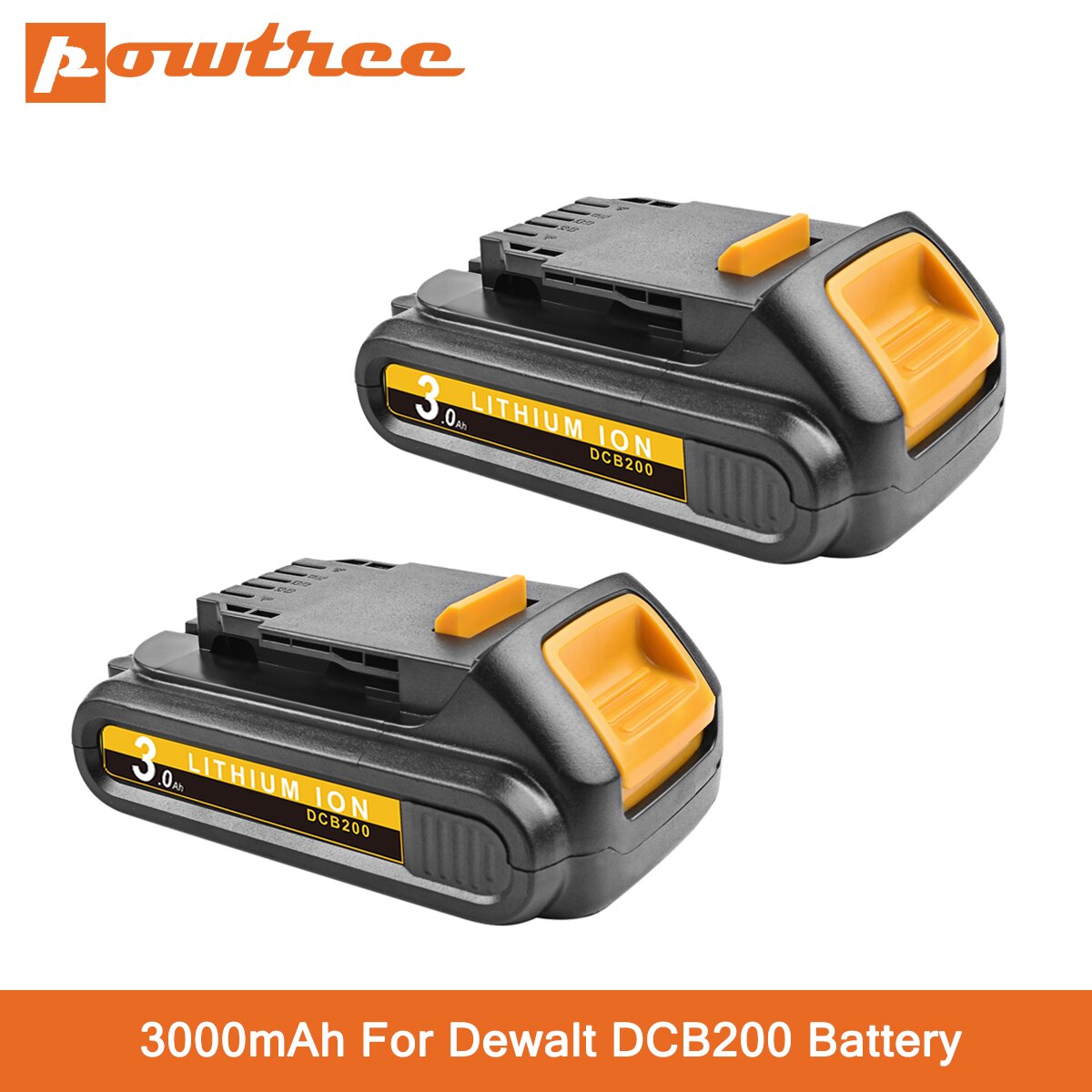 Powtree 20V 3000mAh DCB200 Li-ion Rechargeable Pow... – Grandado