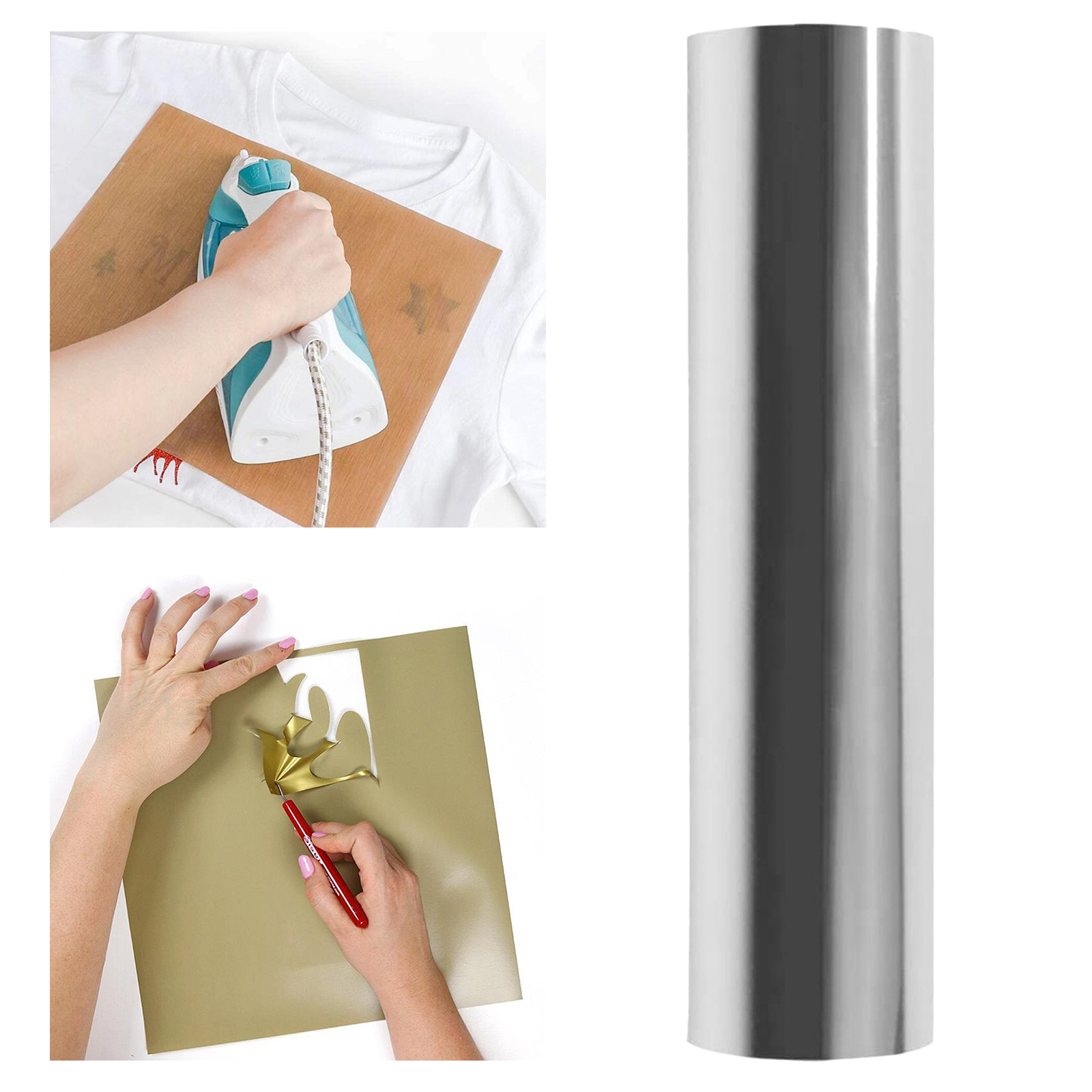 Reflective Heat Transfer Vinyl 15" X 5 Yard Roll Of Heat Transfer Vinyl ...