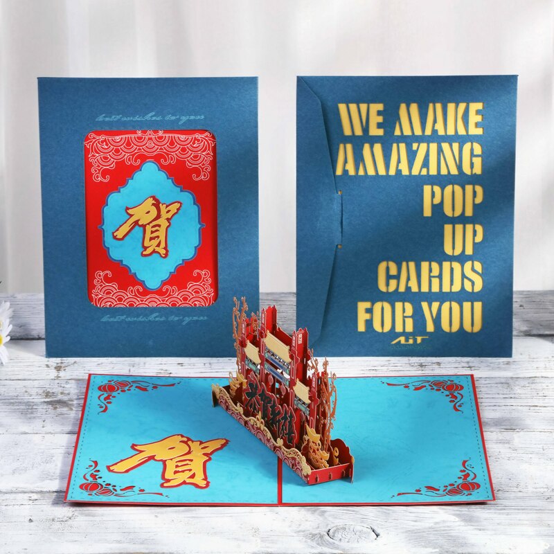 AIT Card Happy Chinese Year 3D Foldable Pop-Up Fes... – Grandado