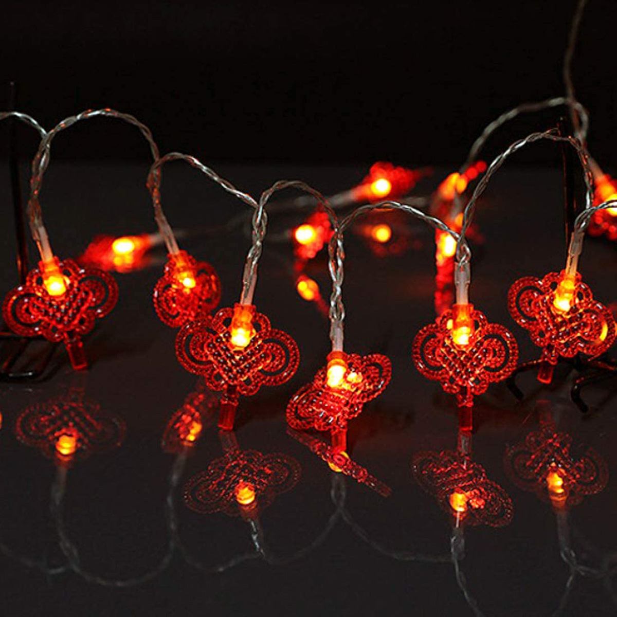 2.5M 20 LED Lights Traditional Chinese Red Lantern... – Grandado