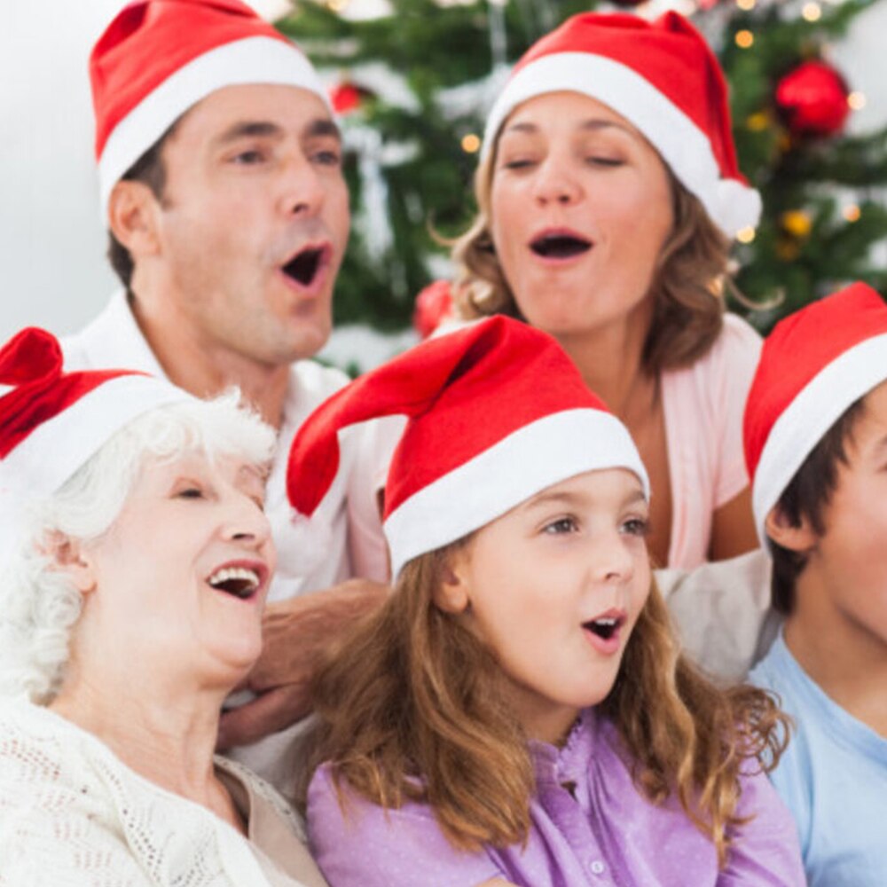 2 Pc Christmas Hat Santa Hat Year Novelty Xmas Par... – Grandado