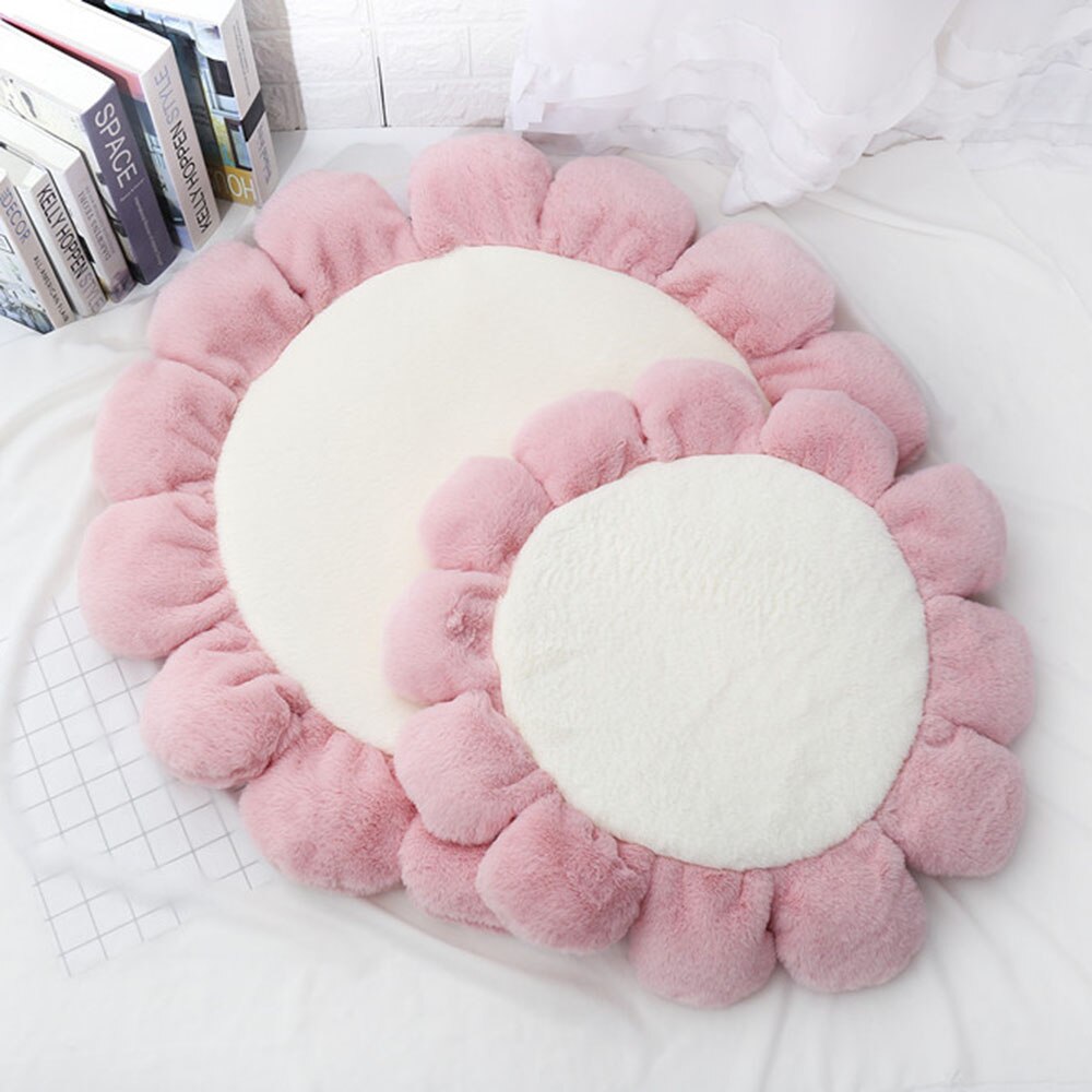 1 Pcs INS Plush Flowers Pet Mat Cat Litter Dog Cus... – Vicedeal