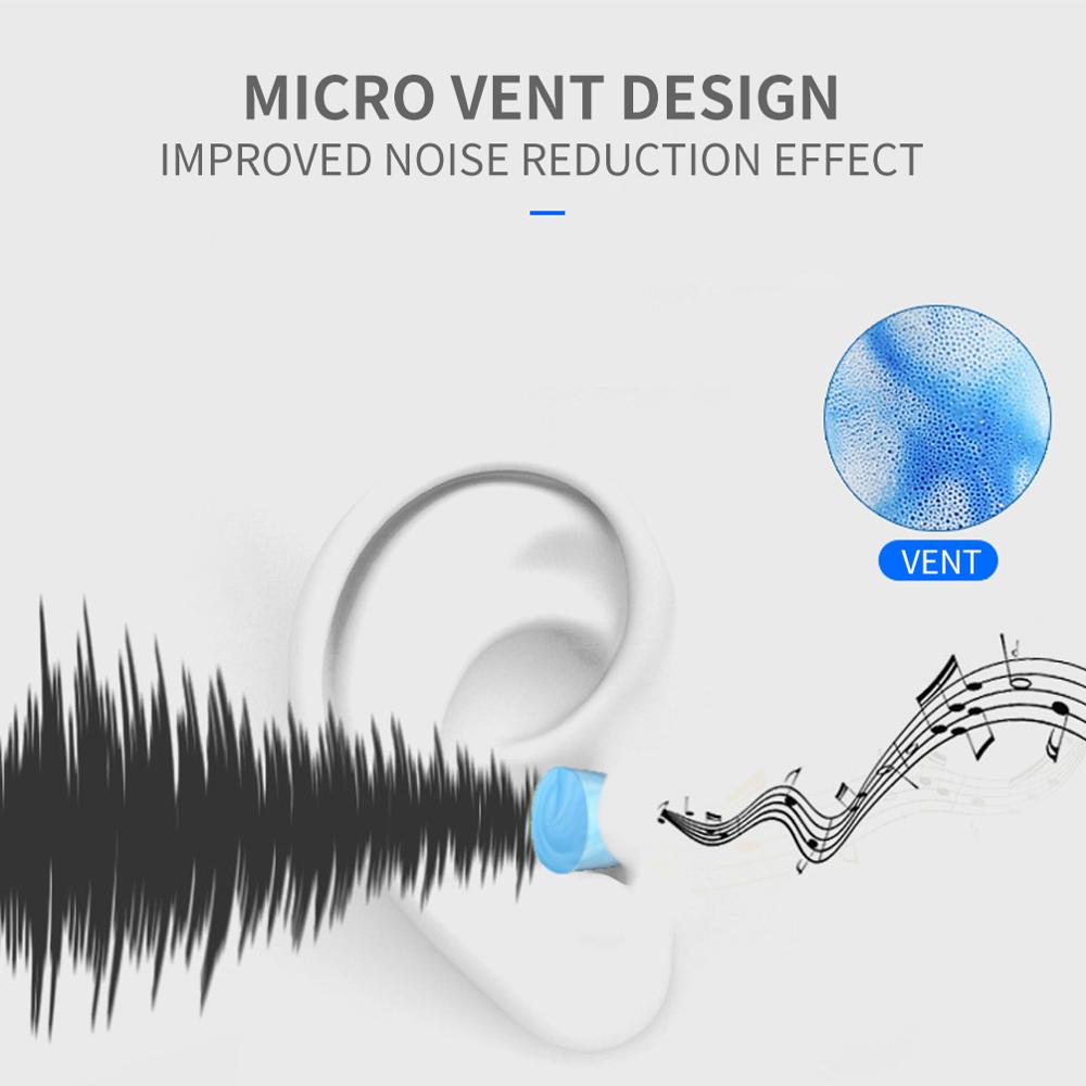 8 Pcs Comfort Soft Foam Ear Plugs Tapered Travel S... – Grandado