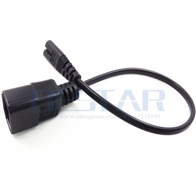 Iec 320 C14 Male Plug To Iec C7 Female Short Ac Po Vicedeal