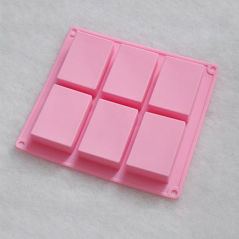 6 Holes Basic Rectangle Silicone Soap Mold Mould C... – Grandado
