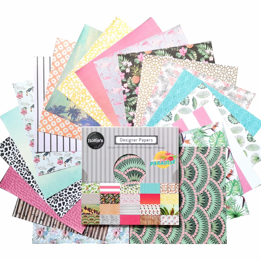 CRZCrafter 6 inch Scrapbooking Paper Pad 40 sheets... – Grandado