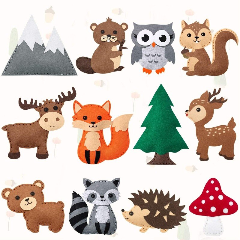 Woodland Animals Craft Kit Forest Creatures DIY Se... – Grandado