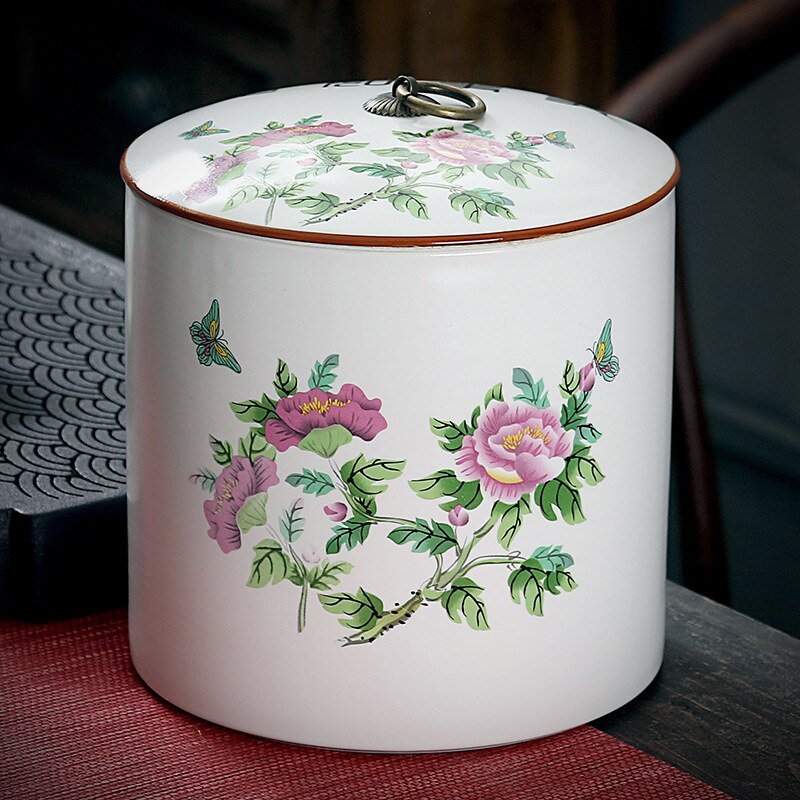Ceramic Tea Caddy Large Moisture-Proof Kitchen Foo... – Vicedeal
