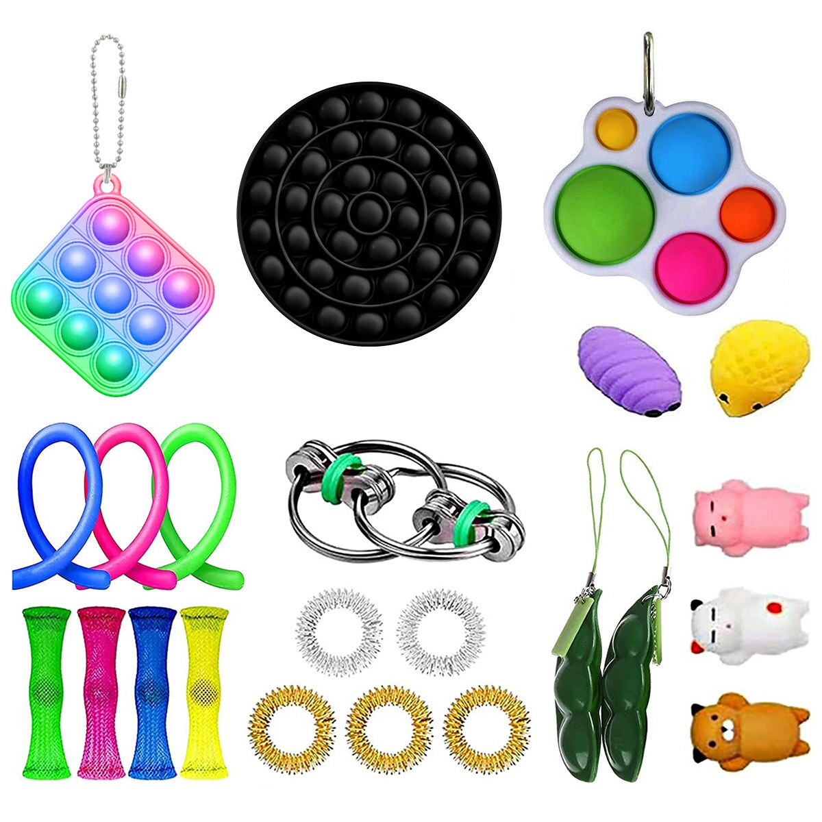 23 Pack Sensory Fidget Toys Safe Stress Relief Toy... – Grandado