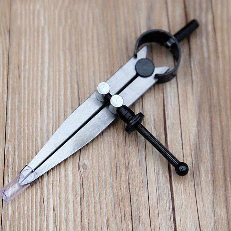 Carbon steel Scriber Divider Wheel Compass Leather... – Grandado