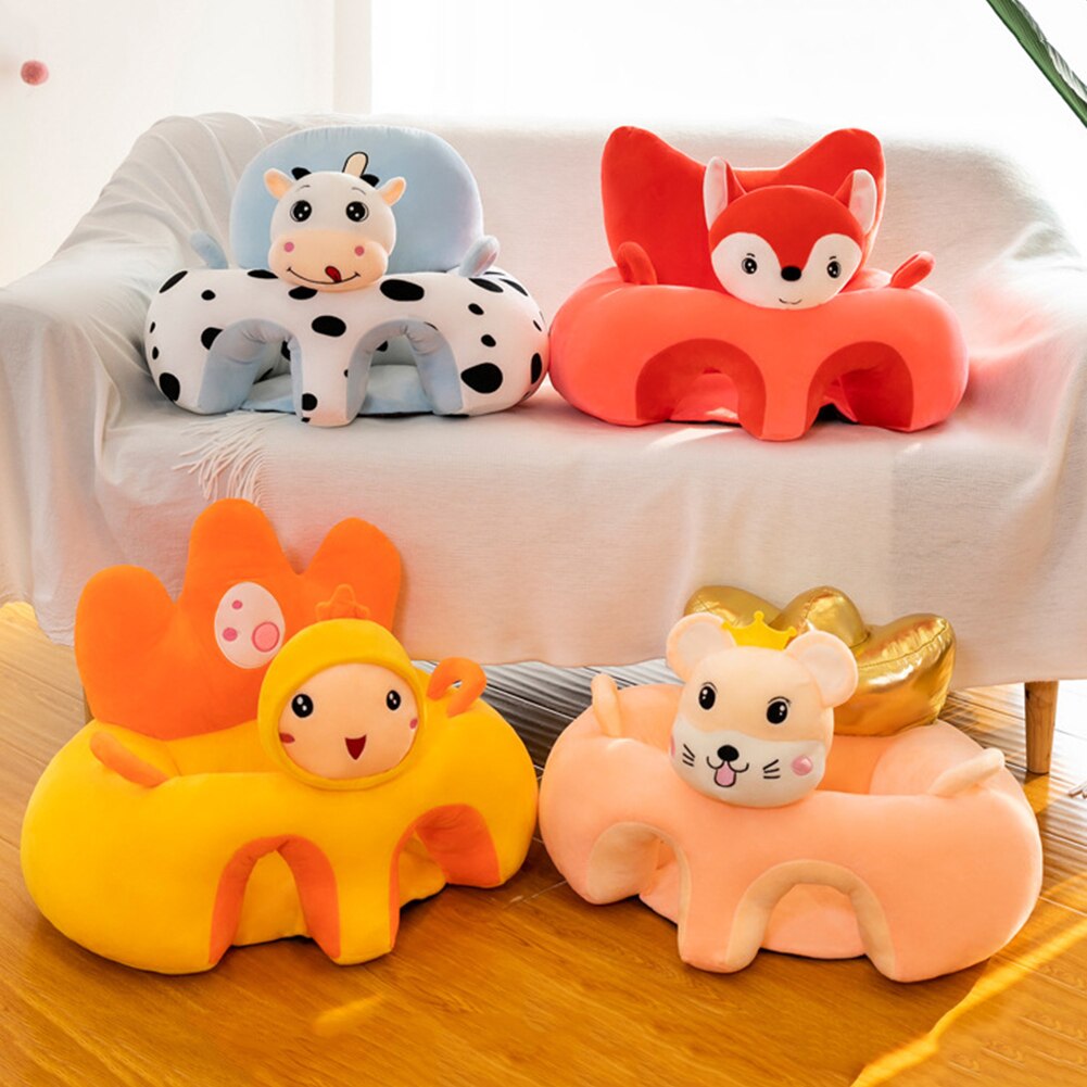 Cartoon Animal Shaped Baby Sofa Support Seat Cover... – Grandado