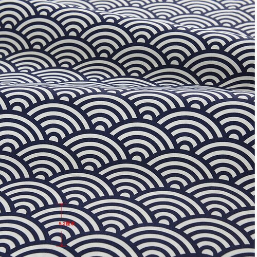 Cotton Linen Material Water Wave Printing Linen Co... – Grandado