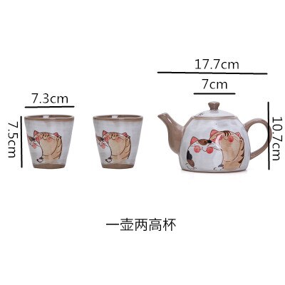 Japanese Style Tea Cup Coarse Pottery Drinkware Se... – Grandado