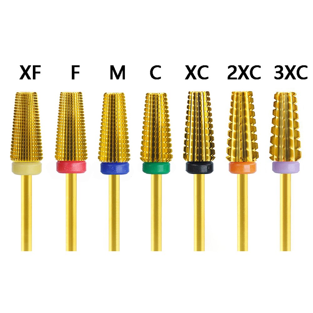 Xf-Xc Tornado Bit (5 Manieren) nail Carbide-Goud V... – Grandado
