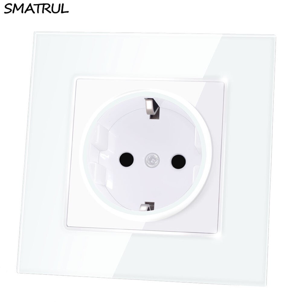 SMATRUL EU Standard Wall Power Socket Plug Grounde... – Grandado