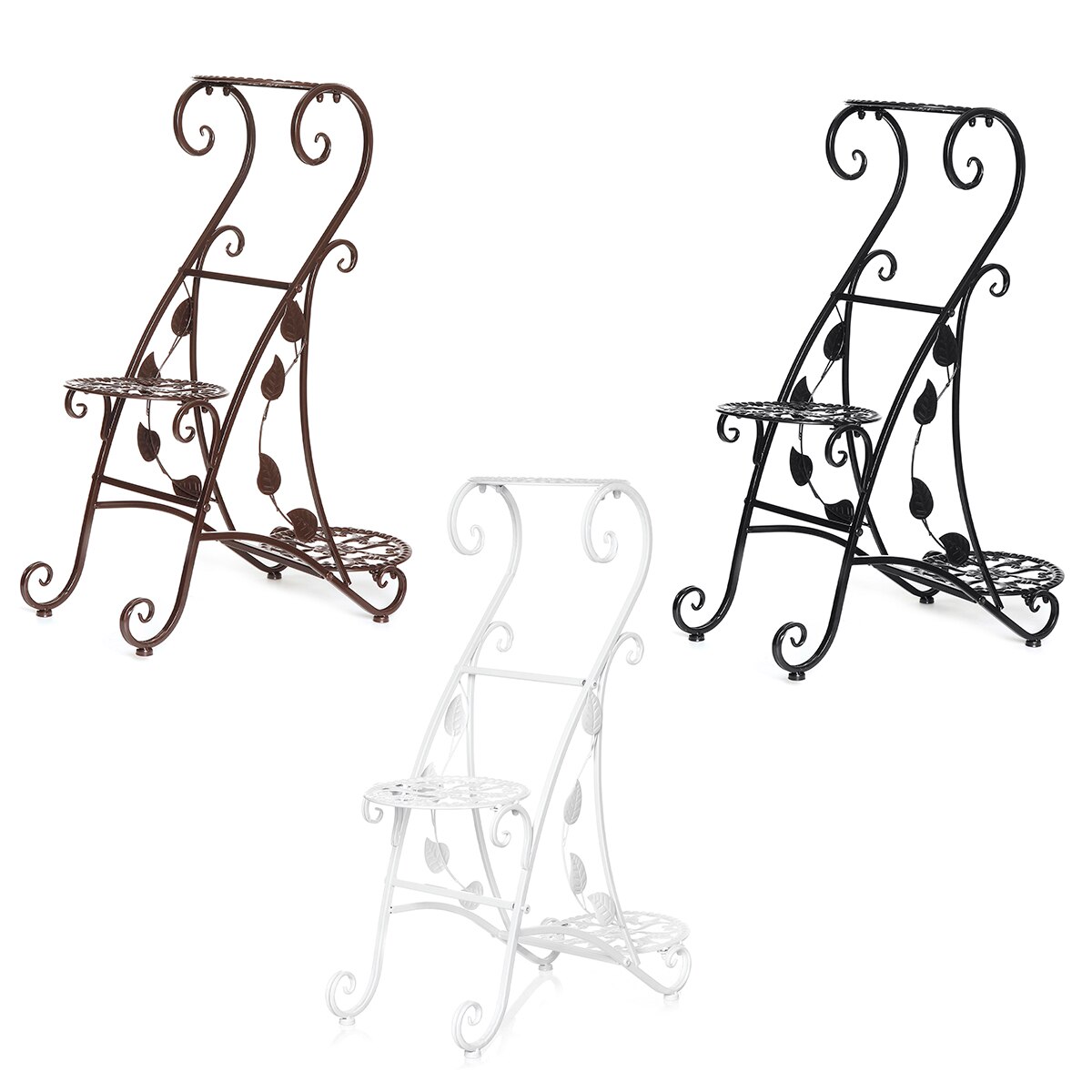 3 Tier Metal Flower Plant Display Stand Home Garde... – Vicedeal