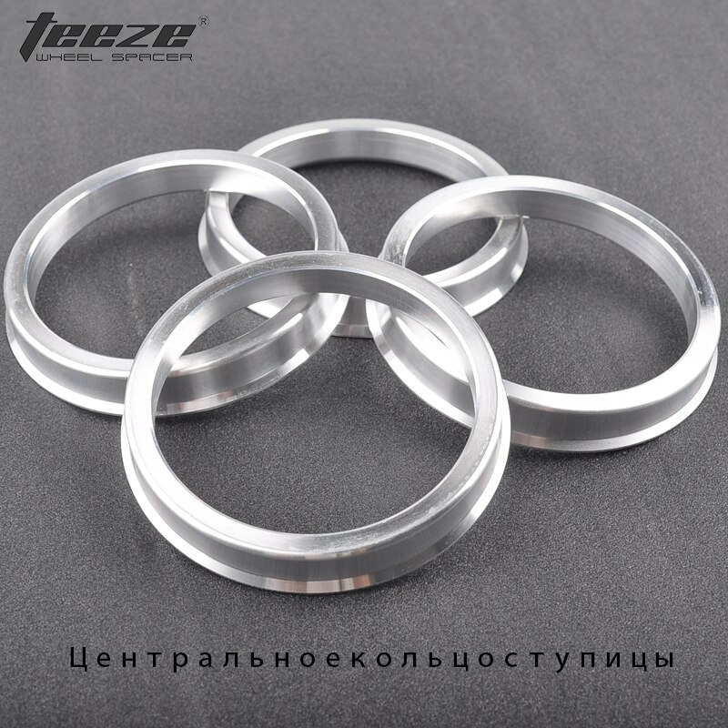 4Pieces/set Aluminum wheel center hub rings OD 74.... – Grandado
