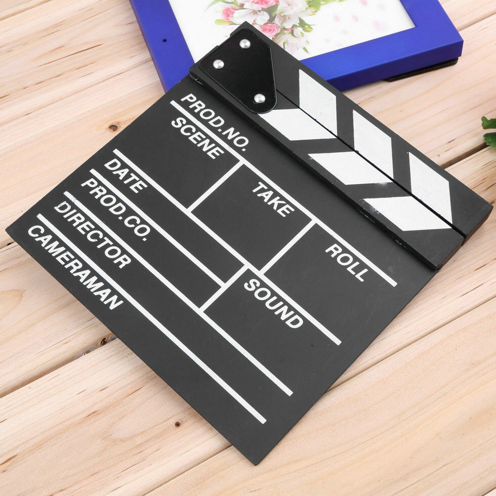 Wood Director Video Scene Clapperboard TV Movie Cl... – Grandado
