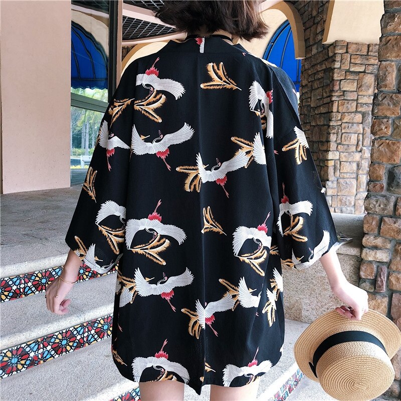 Brand Printing Loose Japanese kimono traditional o... – Vicedeal