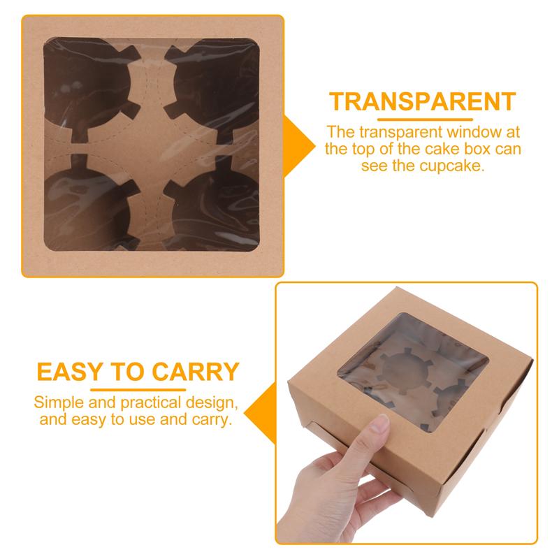25pcs Paper Packing Boxes Baking Muffin Boxes with... – Grandado
