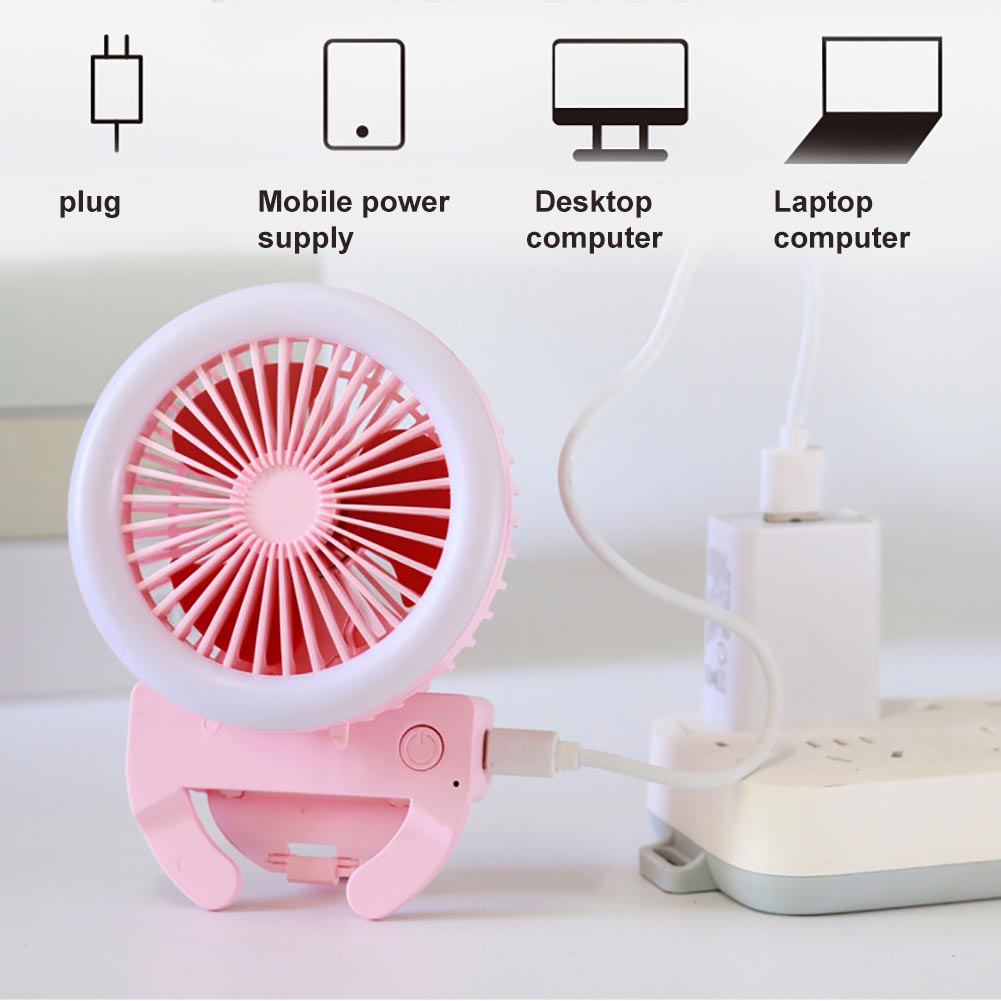 1 Pc Draagbare Mini Usb Ventilator Desk Led Elektr... – Grandado