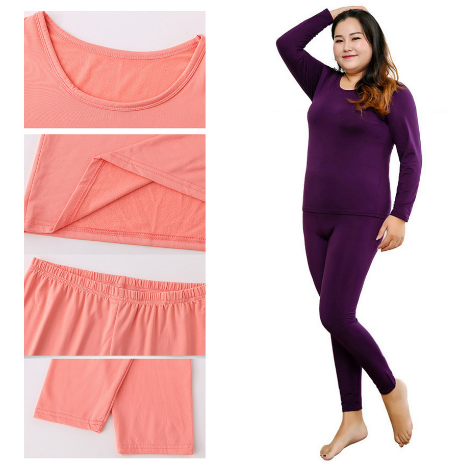 Pajama Sets Plus size 6xl Winter Warm Women's Ther... – Grandado