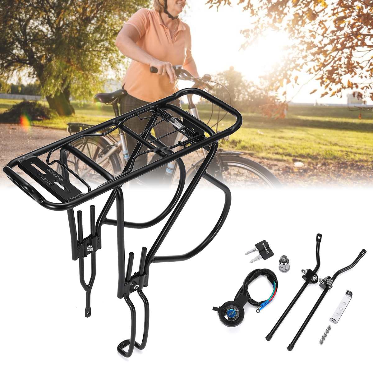 Bike Rack Bicycle Luggage cargo Seat Post Pannier ... – Vicedeal
