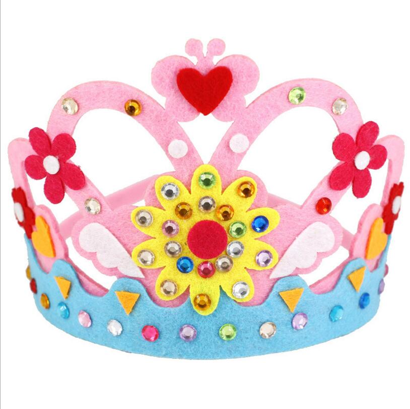 DIY Crafts Toy Crown Sequins Flowers Stars Pattern... – Grandado