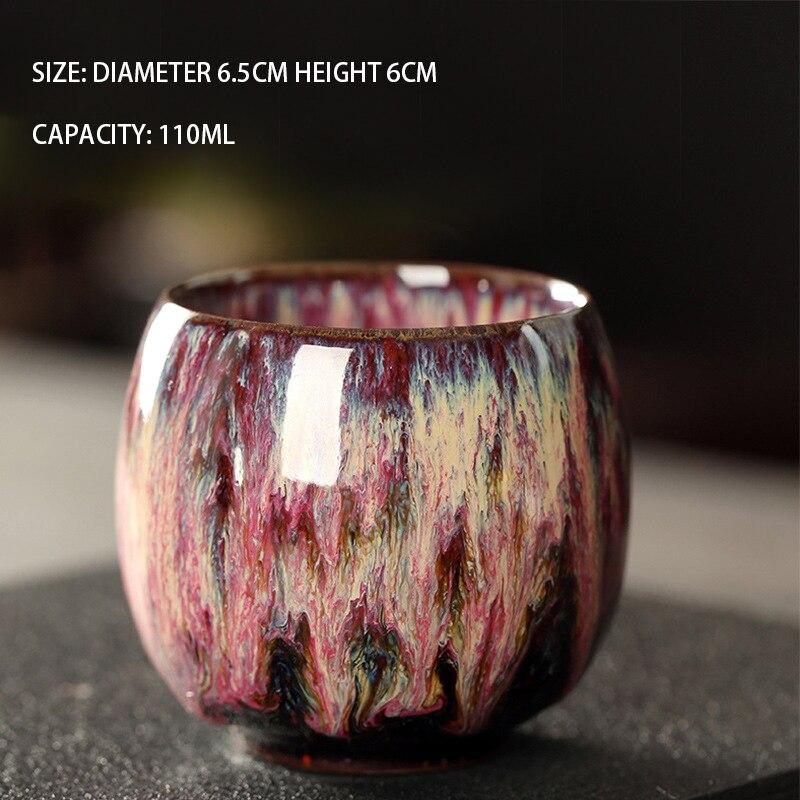 110ml China Tea Cup Kiln Change Tai Chi Ceramic Po... – Grandado