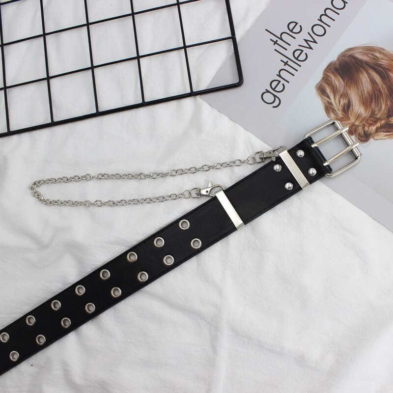 Women Punk Chain Belt Adjustable Black Double/Sing... – Vicedeal