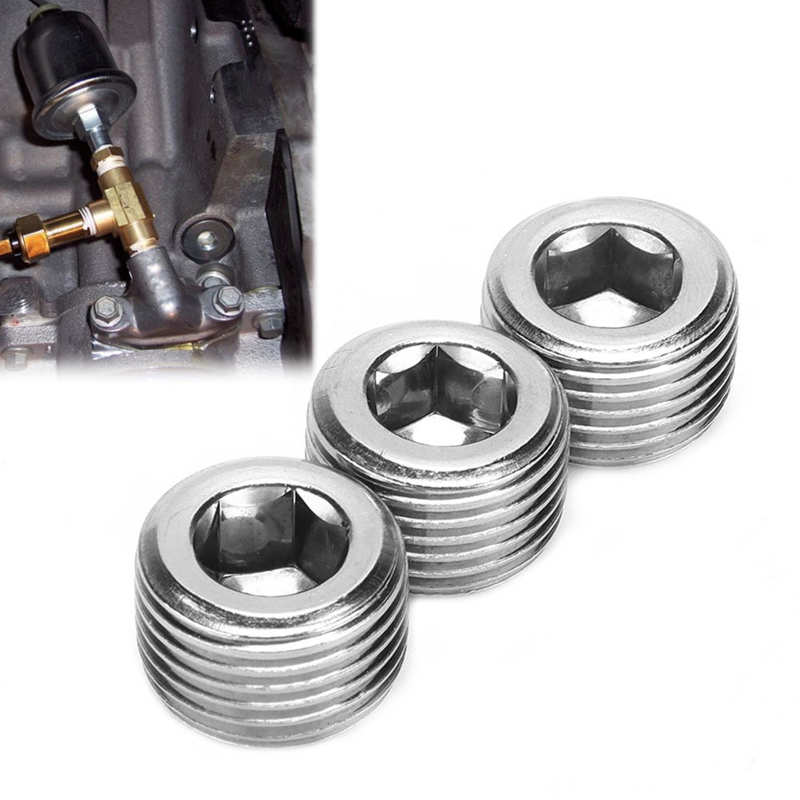 3pcs 1/2in NPT Pipe Plug Male Thread Fitting Inter... – Vicedeal