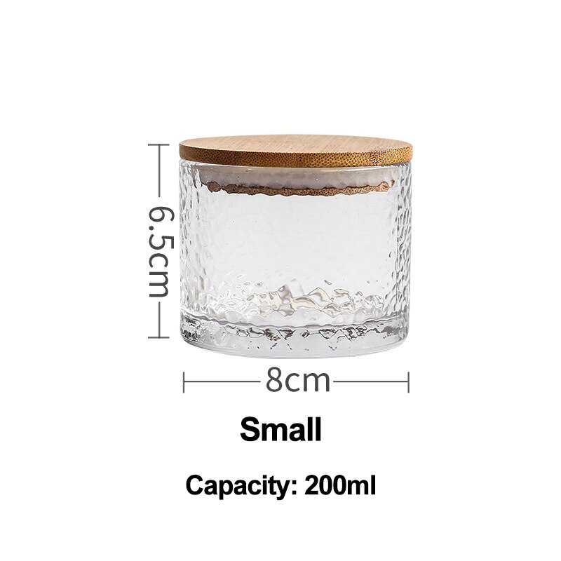 Kitchen storage glass jars with lid rice food stor... – Grandado