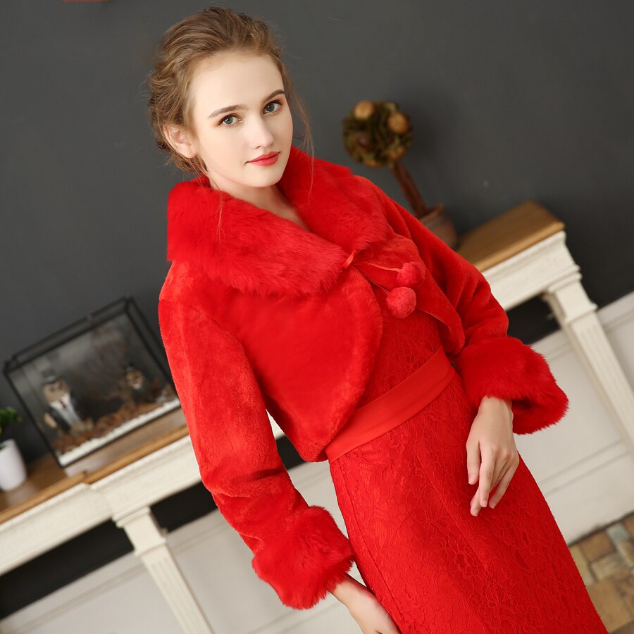 Jiayigong Goedkope Red Wedding Jacket Bolero Brida... – Grandado
