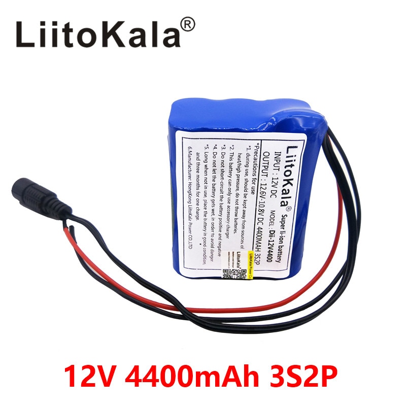 LiitoKala Portable 12V 4400mAH Rechargeable Lithiu... – Grandado