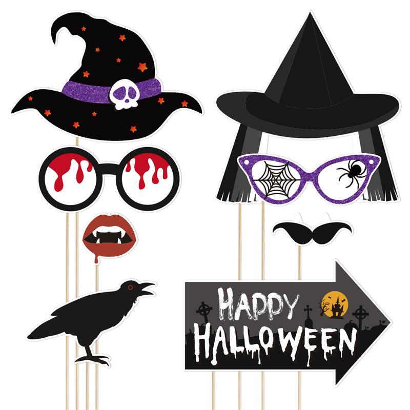 Amosfun 20PCS Halloween Party Photo Booth Accessor... – Grandado