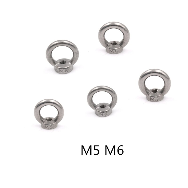 1pc M5/M6 Eye Nut Stainless Steel Marine Lifting E... – Grandado