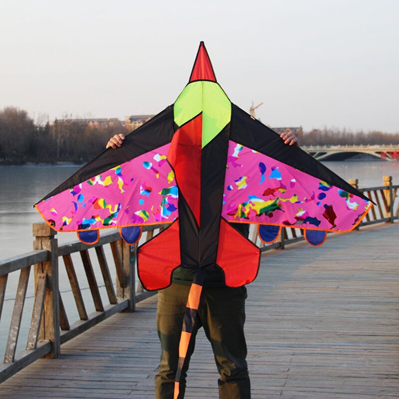 Camouflage Plane Kite Flying Toy Fighter Kite with... – Grandado