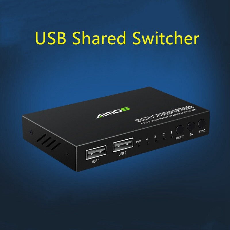 AIMOS 2 Ports USB to 4 Ports USB-B KVM Switch Box ... – Grandado